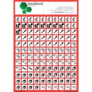 Hazard GHS-CLP Pictogram Labels | Breckland Scientific Supplies UK ...