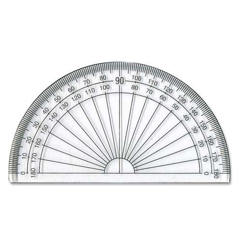 180° Protractor | School Science Equipment | brecklandscientific.co.uk