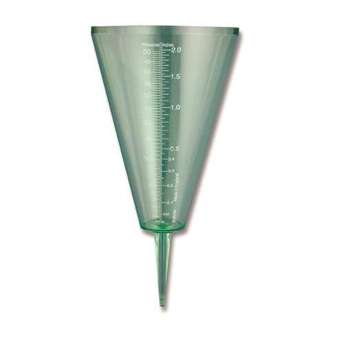 Direct Rain Gauge, Green Plastic | School Science Equipment ...