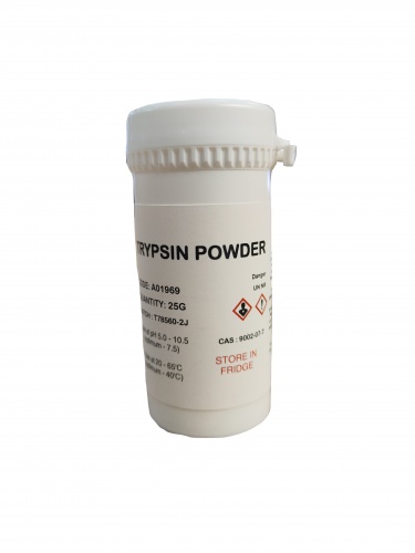 Trypsin, Powder | School Science Equipment | brecklandscientific.co.uk