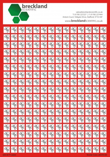 Test Tube Label GHS06 (Acutely Toxic Substance) | School Science ...