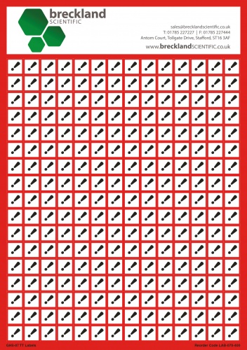 Test Tube Label GHS07 (Irritant/Toxic) | School Science Equipment ...