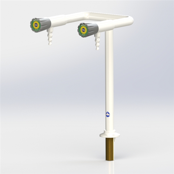 Two-Way Pillar Bib Tap | School Science Equipment | brecklandscientific ...