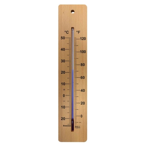 Wooden Wall Thermometer, 380 mm | School Science Equipment ...