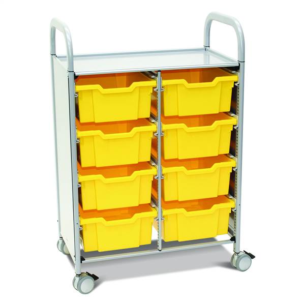 Double Trolley With 8 Deep Trays | School Science Equipment ...