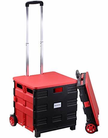 Folding Box Trolley | School Science Equipment | brecklandscientific.co.uk