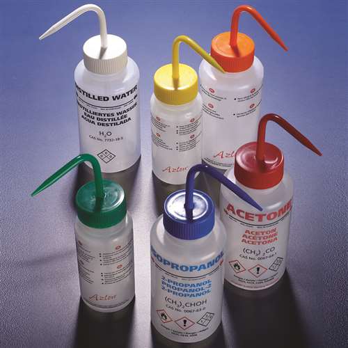 Wash Bottle with Printed label - White | School Science Equipment ...